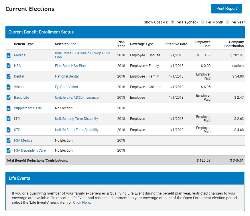 View Current Year Elections