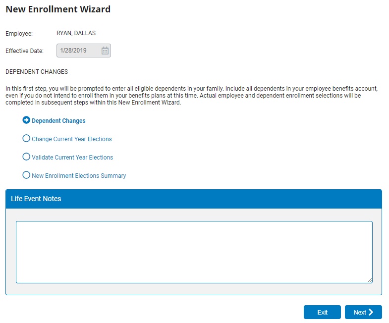 Enroll in New Benefits