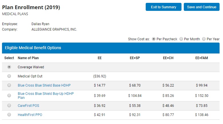 Enroll in New Benefits