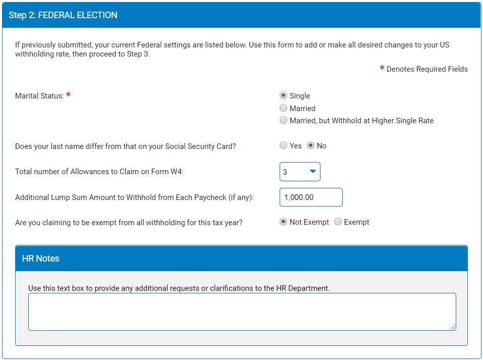 Edit Payroll Withholding