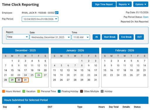 Reporting Pieces - Non-Exempt